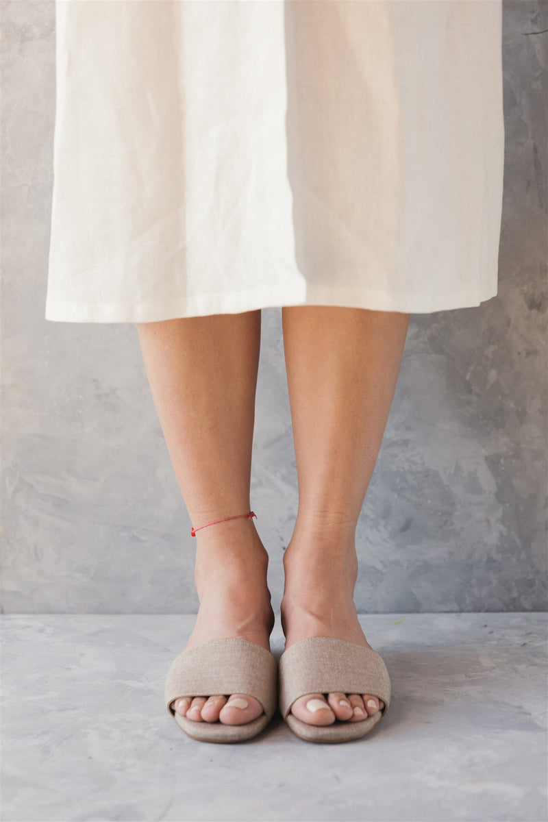 TEPOCATE | Sandalias Textil Crudo